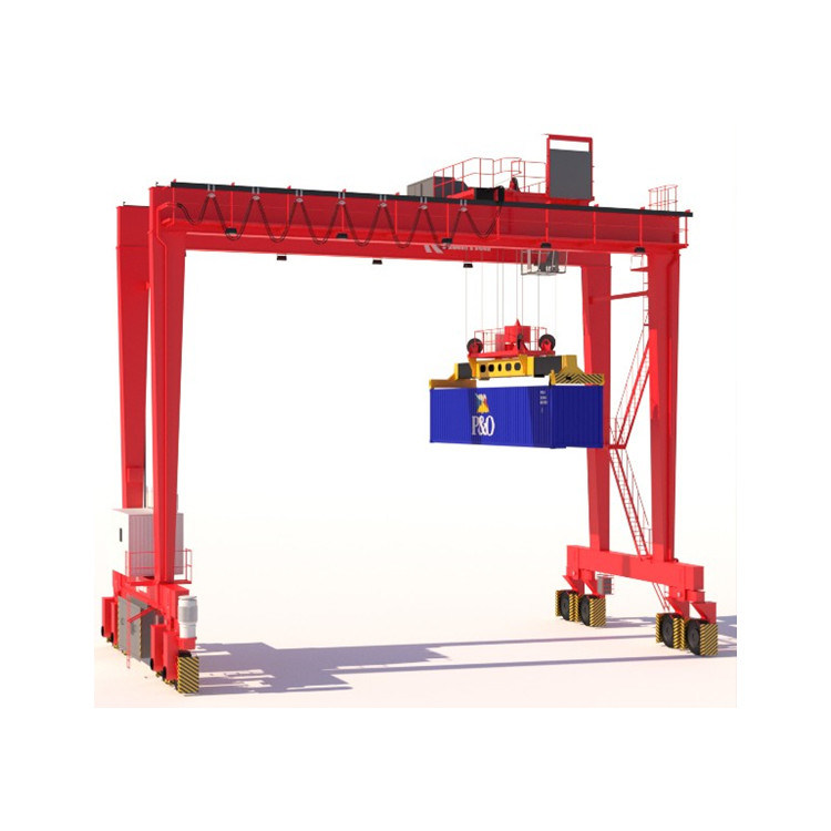RTG Port Using Rubber Tyre Gantry Crane 10 Ton 40 Ton Lifting Container ...