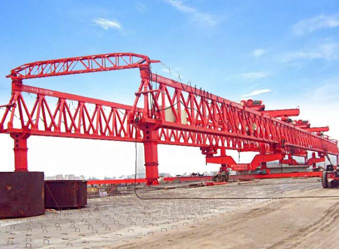 CE GOST Railway Bridge Beam Launcher Crane 200T Girder Launcher Crane